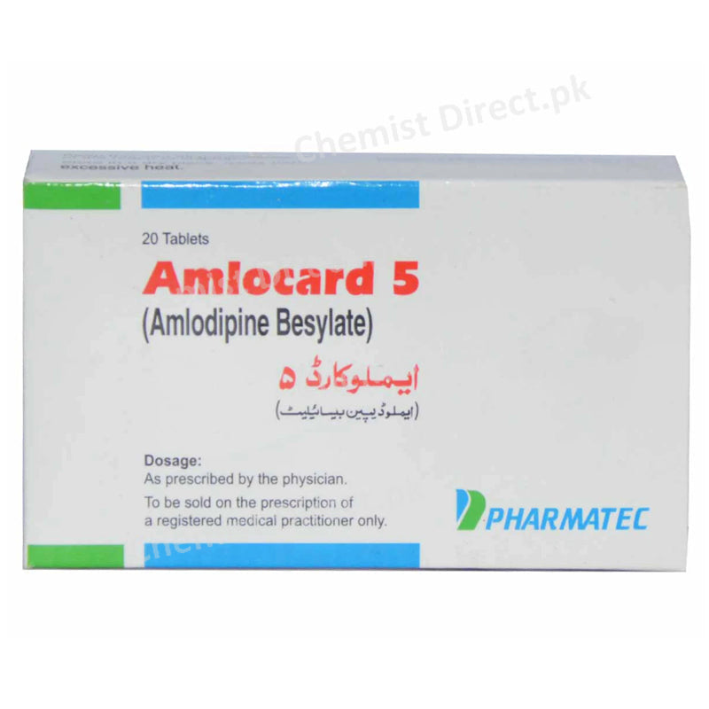 Amlocard 5mg Tablet – ChemistDirect.pk
