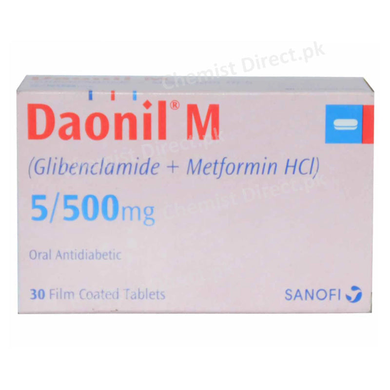Daonil M 5/500mg Tablet – ChemistDirect.pk