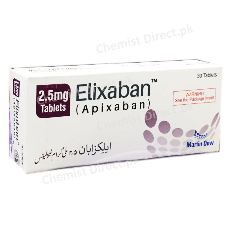 Elixaban 2.5mg Tab – ChemistDirect.pk
