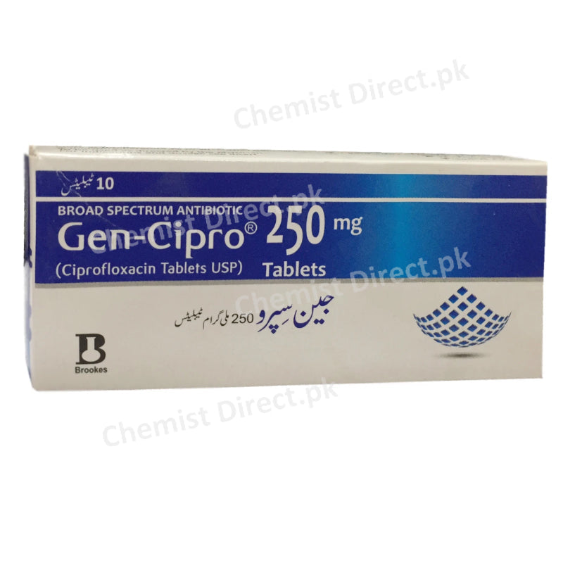 Gen-cipro 250mg Tablet – ChemistDirect.pk