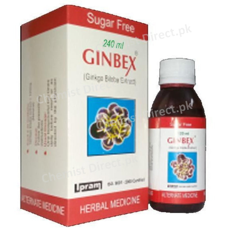 Buy Ginbex 240ml Syrup – ChemistDirect.pk