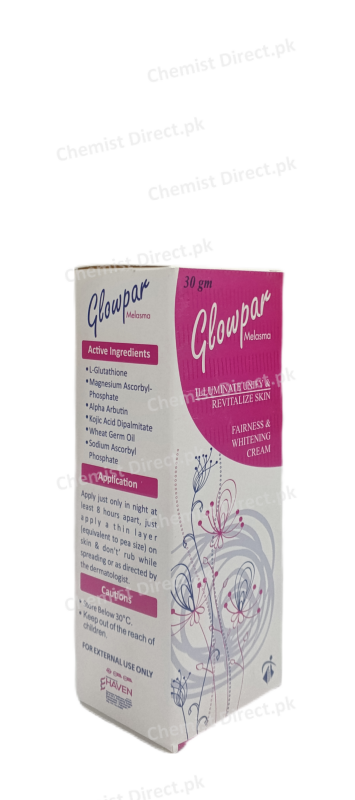 Glowpar Melasma Fairness & Whitening Cream 30gm – ChemistDirect.pk