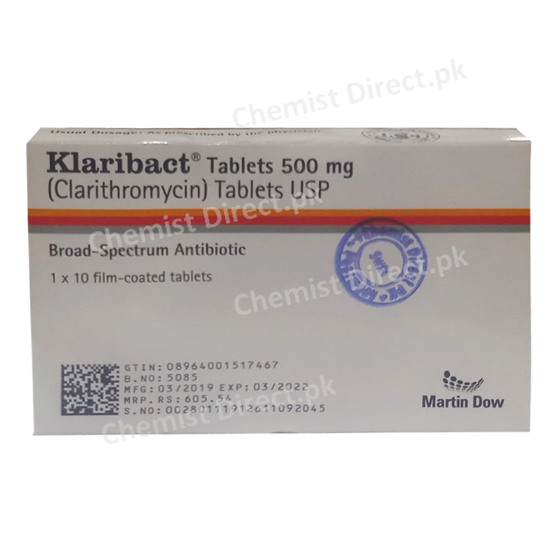 Klaribact 500mg Tablet – ChemistDirect.pk