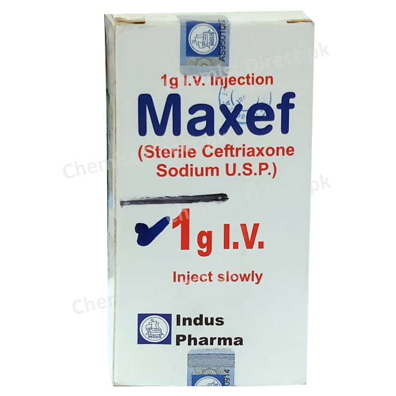 Maxef 1g IV Injection – ChemistDirect.pk