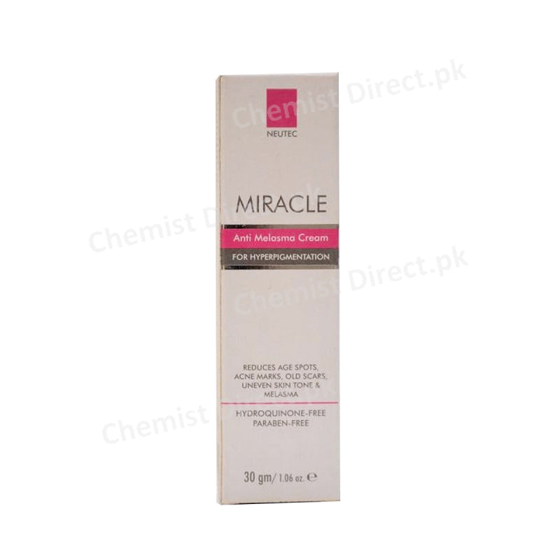 Miracle Anti Melasma Cream 30gm – ChemistDirect.pk