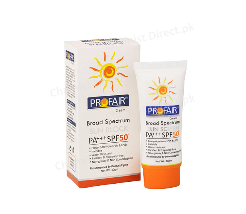 Profair Cream SunScreen – ChemistDirect.pk