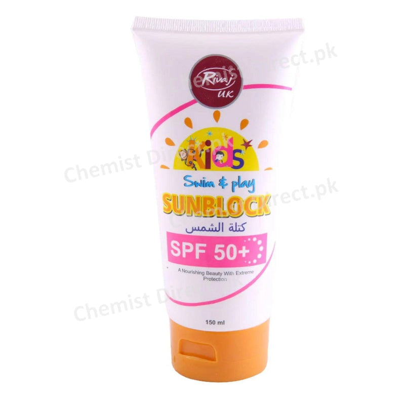 Rivaj Uk Sun Block Spf 50+ 150ml – ChemistDirect.pk