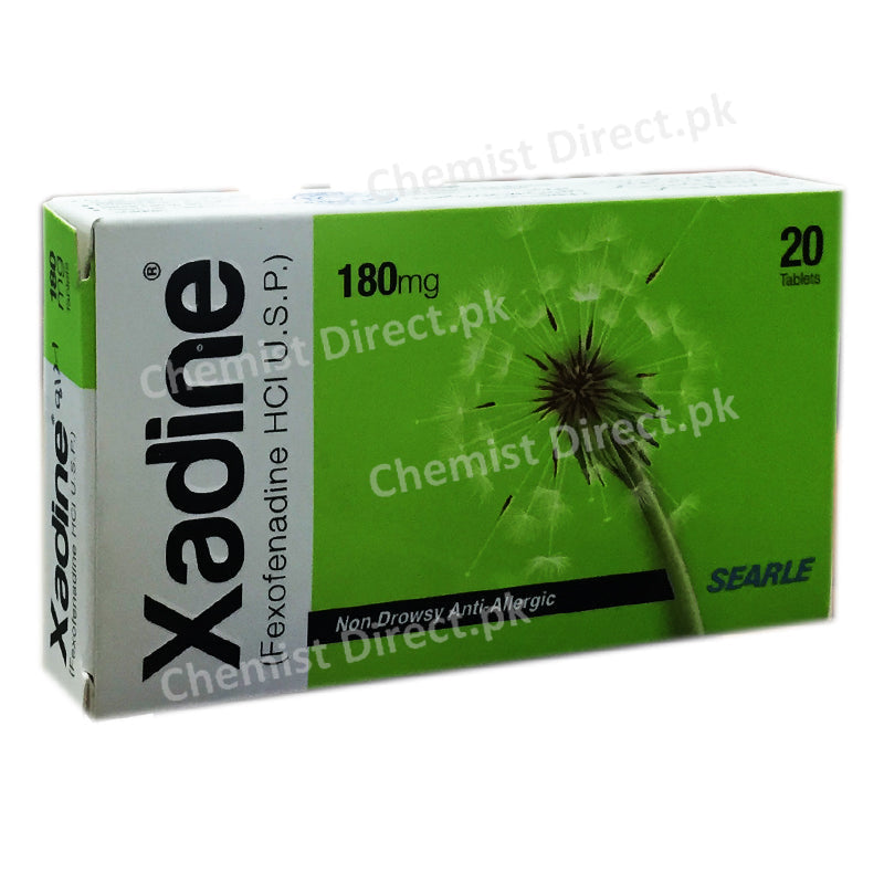 Xadine 180mg Tablet – ChemistDirect.pk